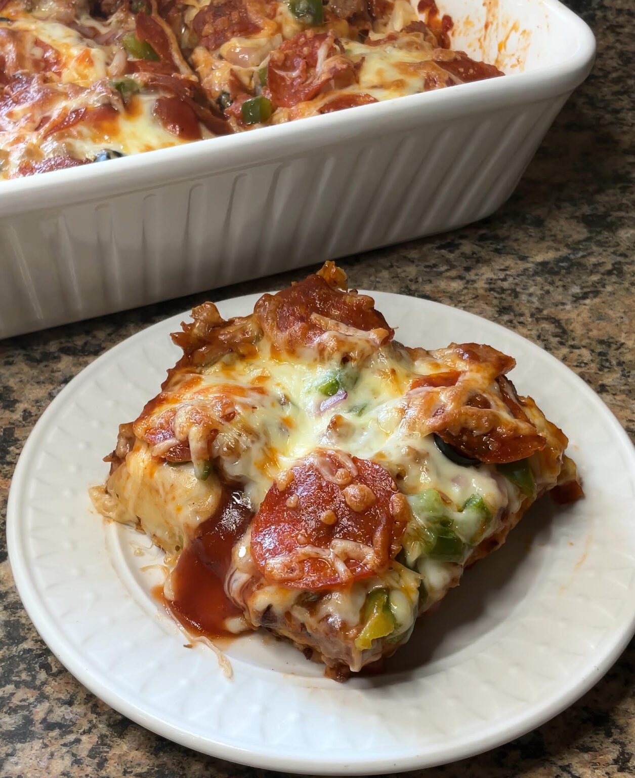 Bubble Up Pizza Bake - What's Mom Cookin'