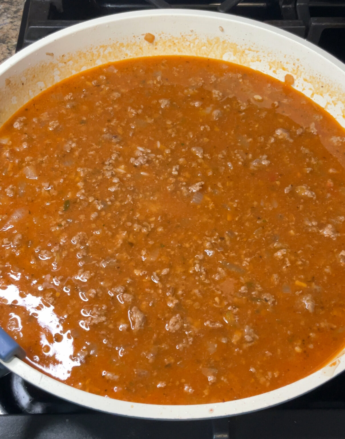 One Pot Bacon Cheeseburger Rice - What's Mom Cookin'